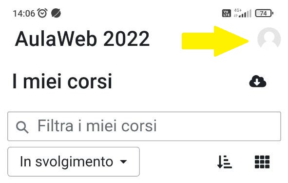 FAQ Studenti: Come si usa l'app (versione mobile) | AulaWeb 2023/24